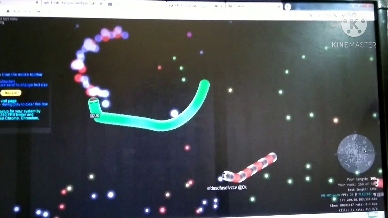 #3 Playing Slither.io in NTL Mod 3 times - YouTube
