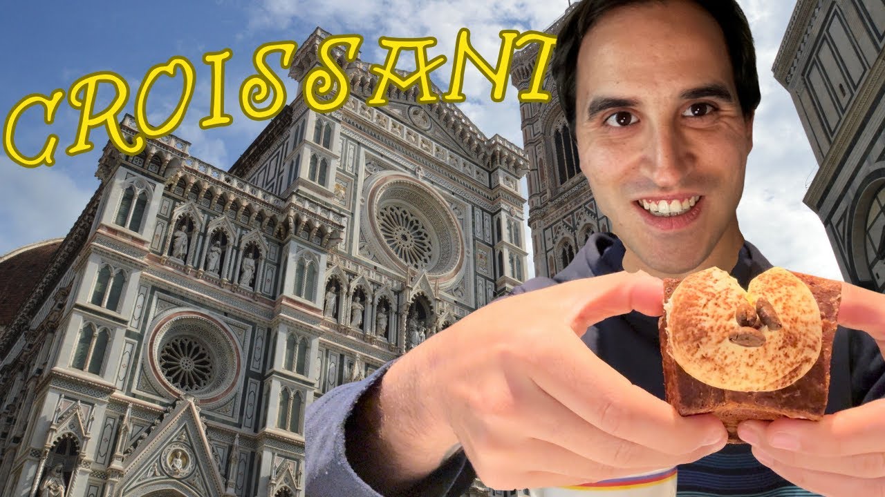COLAZIONE A FIRENZE CON CROISSANT CUBICO! - YouTube