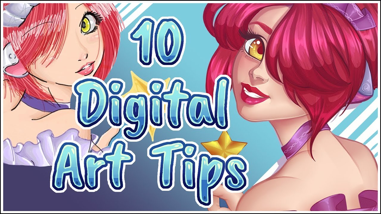 10 Tips for Beginner Digital Artists While I Redraw my Old Art - YouTube