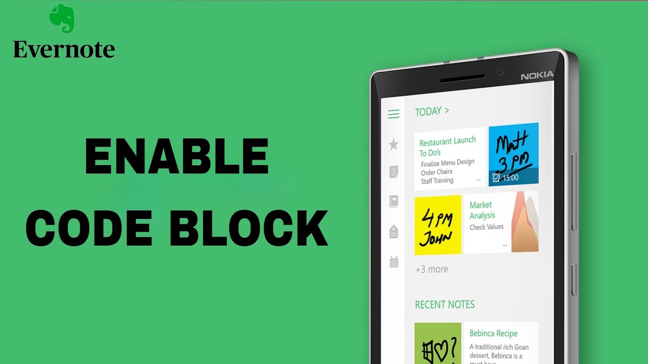 How To Enable Code Block On Evernote App - YouTube