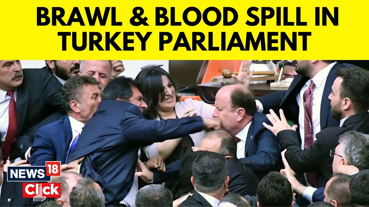 Turkey Parliament Debate News | Brawl In Turkish Parliament, Blood On ...