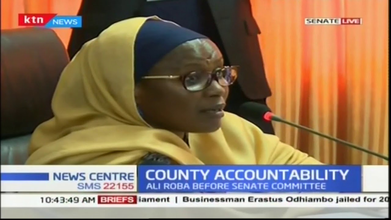 Mandera governor Ali Roba appears before Senate Committee to answer to ...