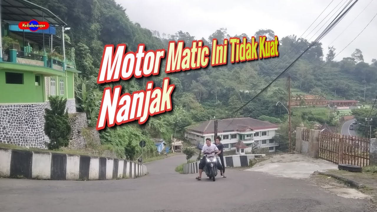 Jalan Tanjakan Menanjak Dan Jalan Menurun Turunan Tajam Viral, Motor ...