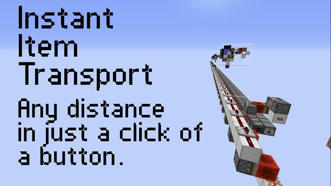Instant Item Transporter 1.16+ - YouTube
