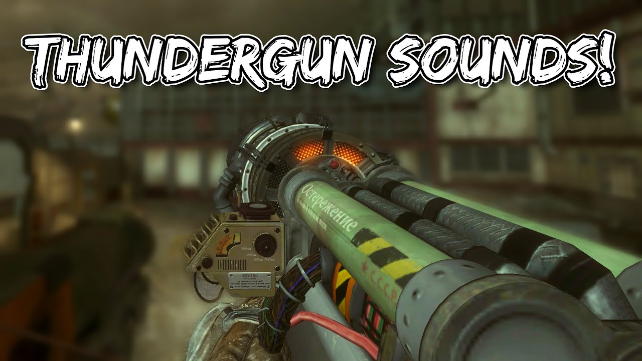 COD Zombies: Thundergun Sounds - YouTube