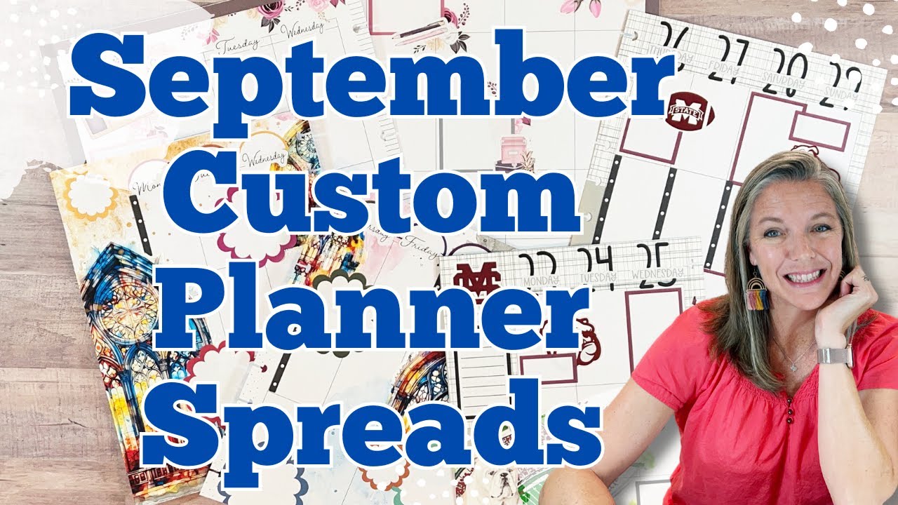 Mixed Media in Your Planner || Custom Planner Spreads - YouTube