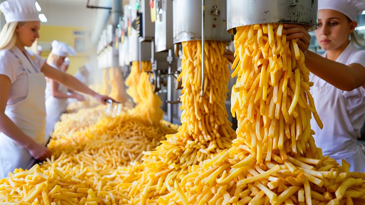 Mega McDonald's French Fries Factory: Processing Million Tons Of Fries ...
