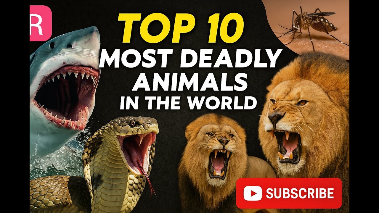 Watch Out!!! Top 10 most deadly animals in the world. - YouTube