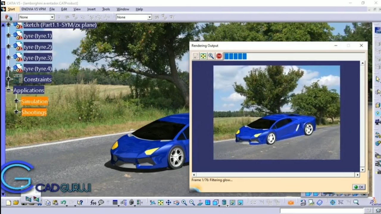 How to do Turn Table Animation in CATIA V5 | Photo Studio | #cadguruji ...