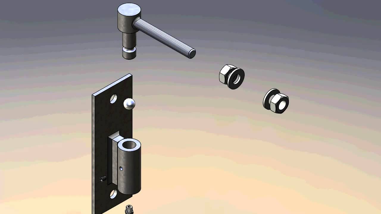 Tek Gate & Fence Pedestrian Gate Hinge Installation - YouTube