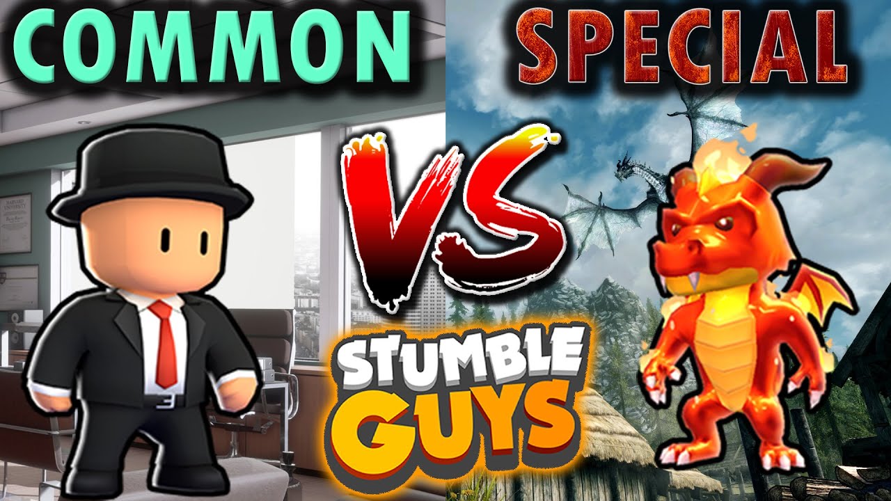 COMMON VS SPECIAL IN STUMBLE GUYS - YouTube