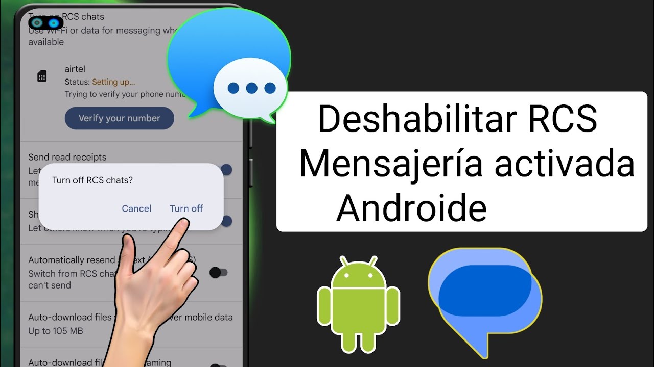 Cómo deshabilitar la mensajería RCS en Android - Desactivar el chat RCS ...