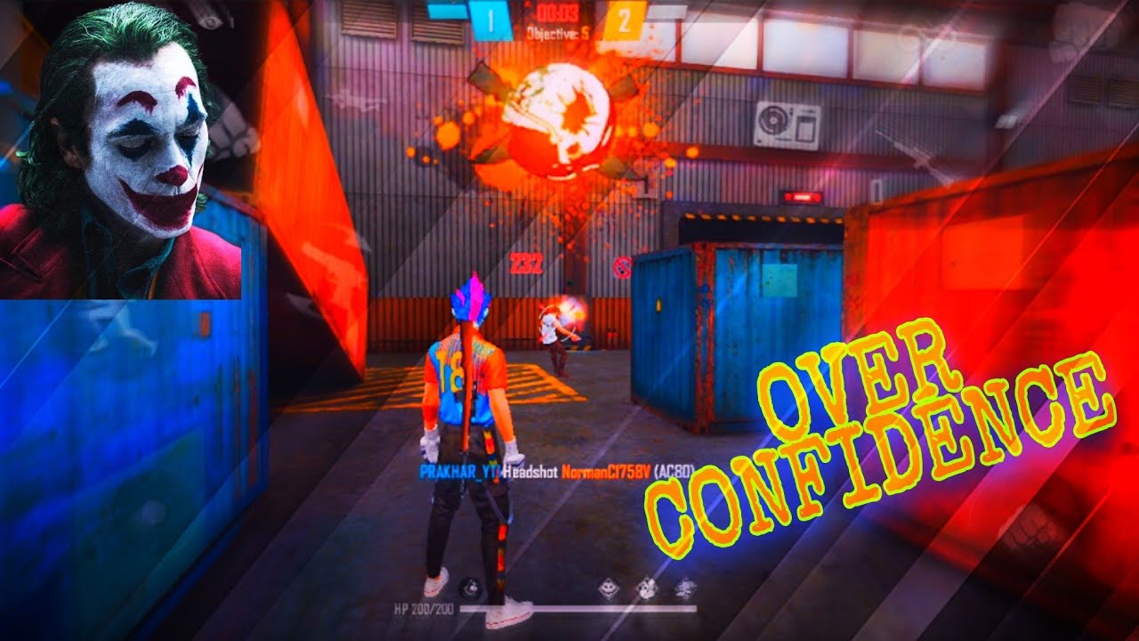 OVERCONFIDENCE👿 | one shot challenge free fire |free fire overconfidence free fire montage ...