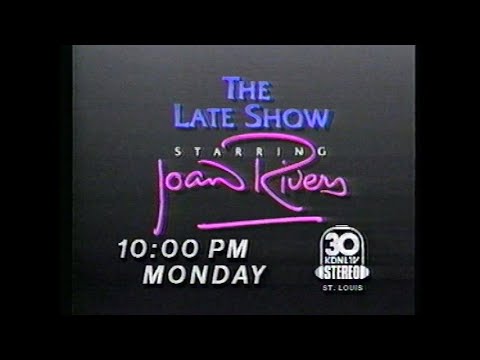1987 The Late Show Starring Joan Rivers promo - YouTube
