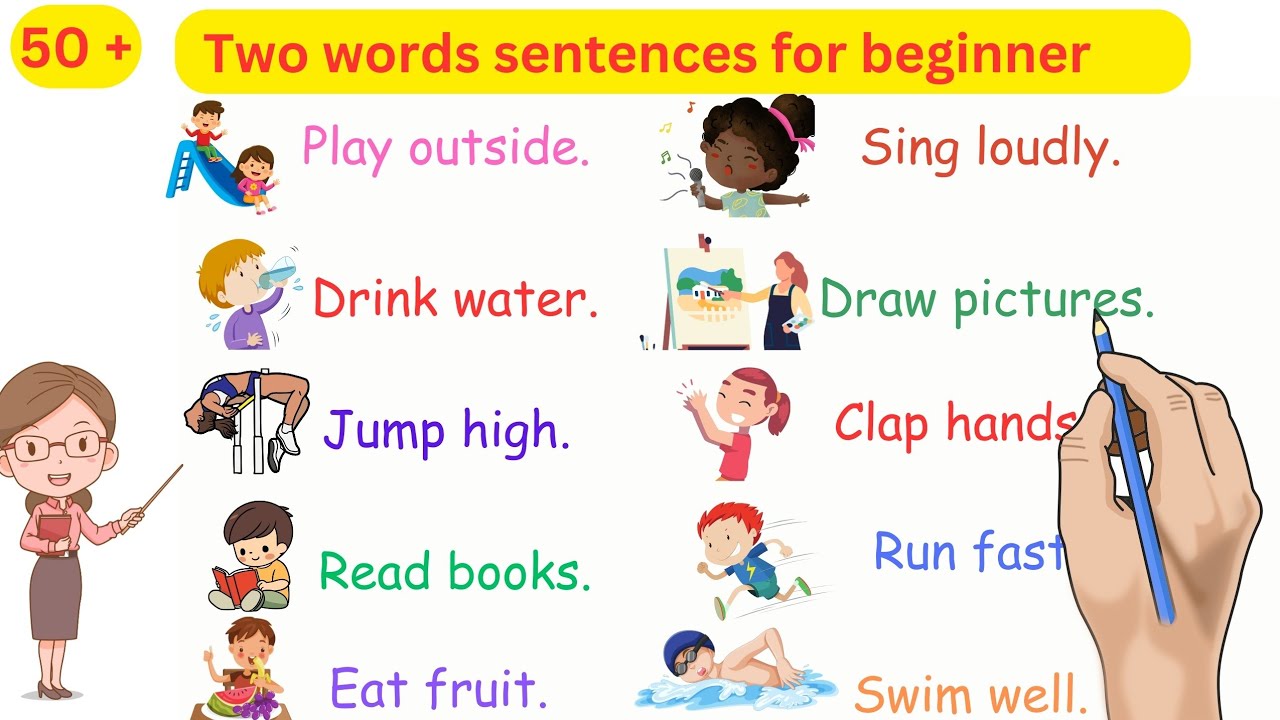 Two words daily use sentences in English | Spoken English | Common ...