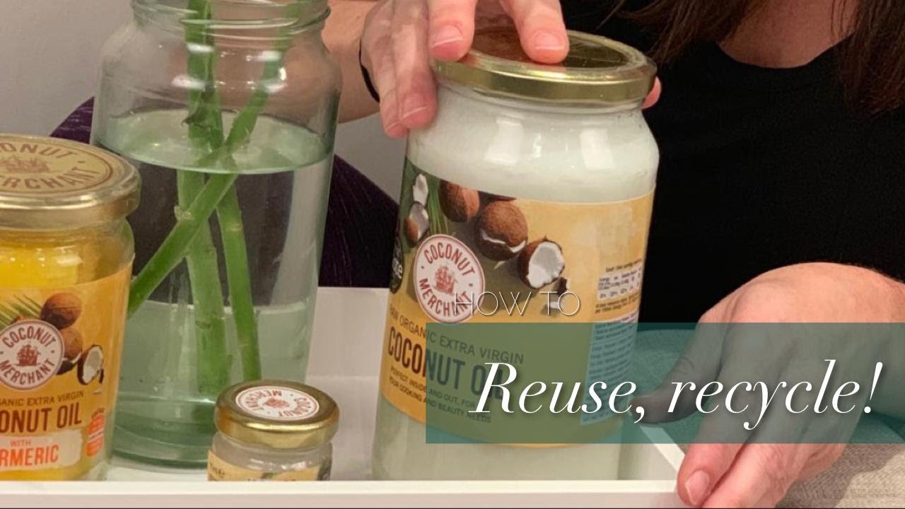 How to recycle and reuse your glass jars! - YouTube