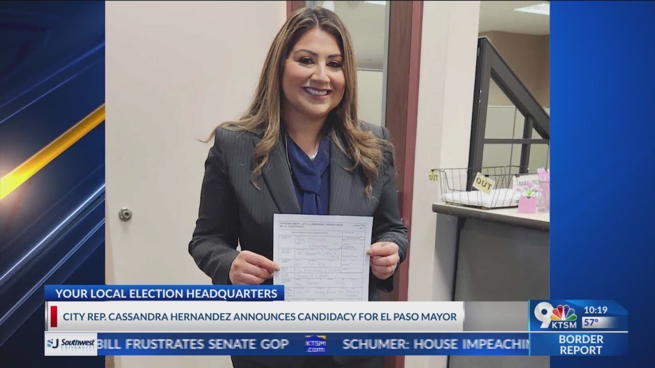 Cassandra Hernandez announces candidacy for mayor of El Paso - YouTube
