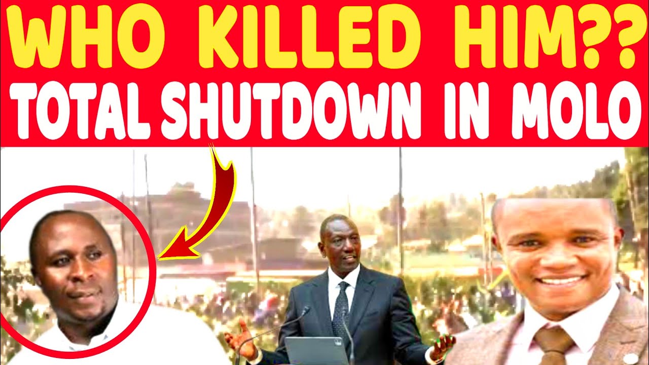 Total shutdown in molo as residents blocked the roads demanding justice for the death of otieno ...