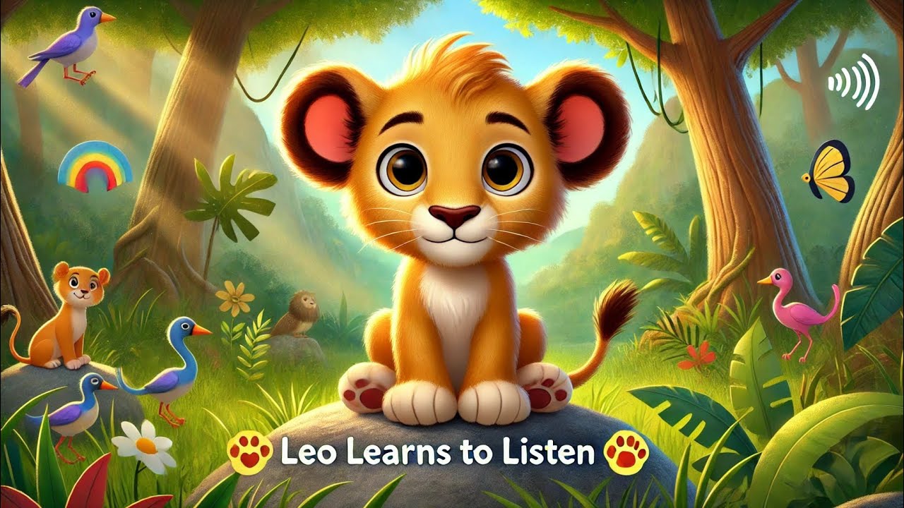 🦁 Leo Learns to Listen 🎧 - YouTube