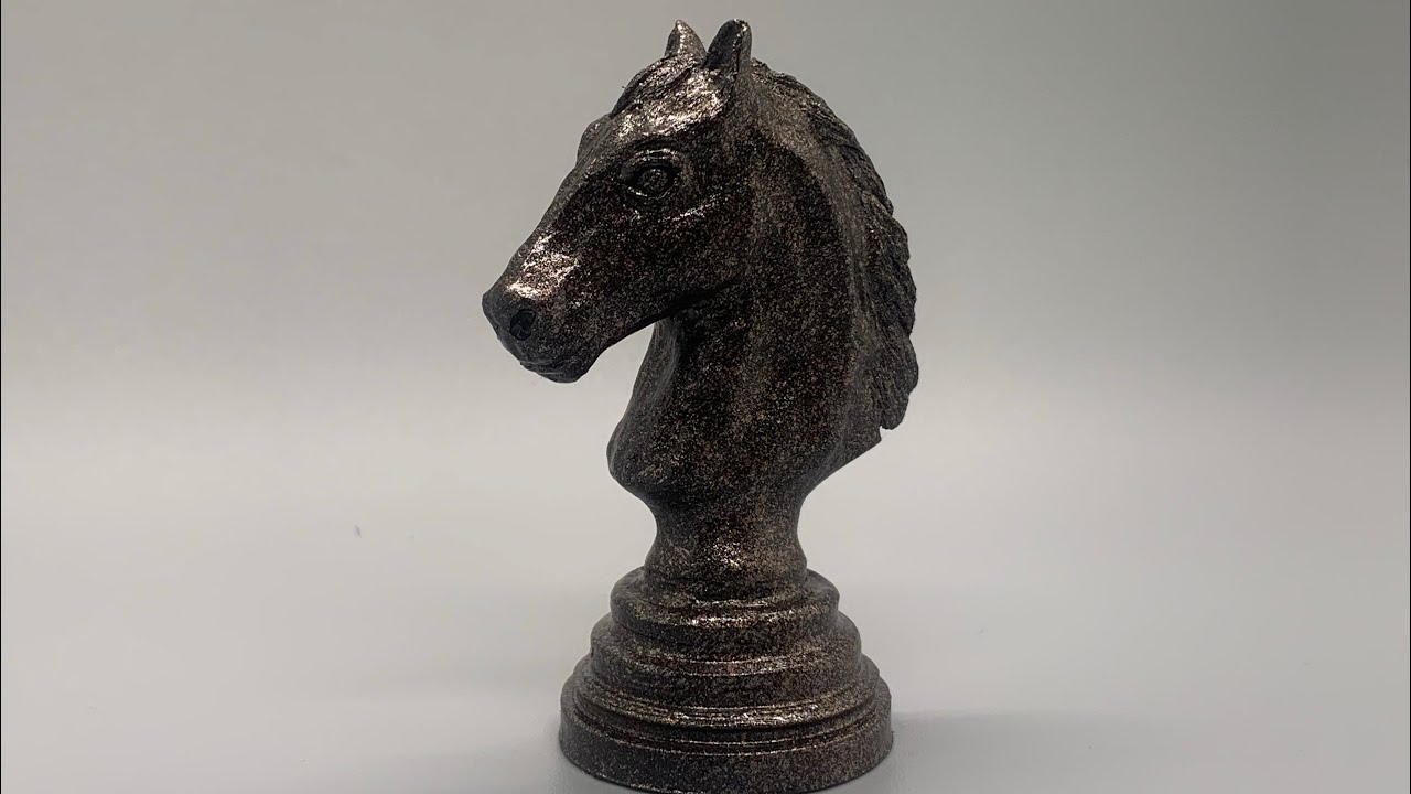 Handcrafting a chess piece: knight. - YouTube