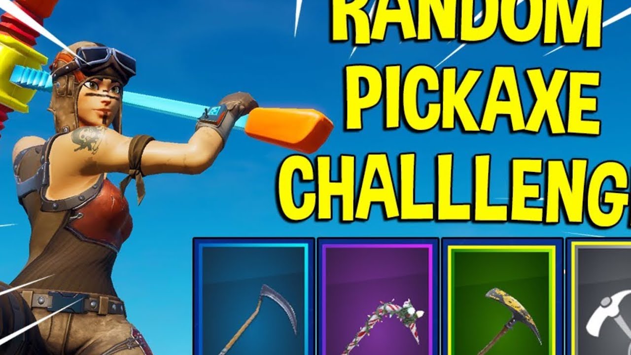 So I did the random pickaxe challenge ( Took 30mins ) watch till the ...