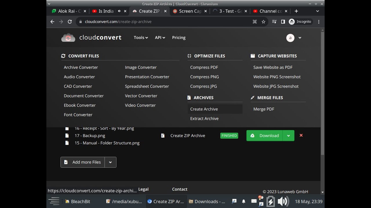 Create - Cloud Convert (Unsorted) [Zip] - YouTube