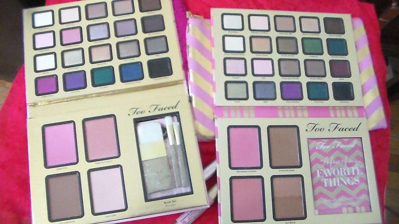 Too Faced Sephora Palettes 2013 vs 2014 - YouTube