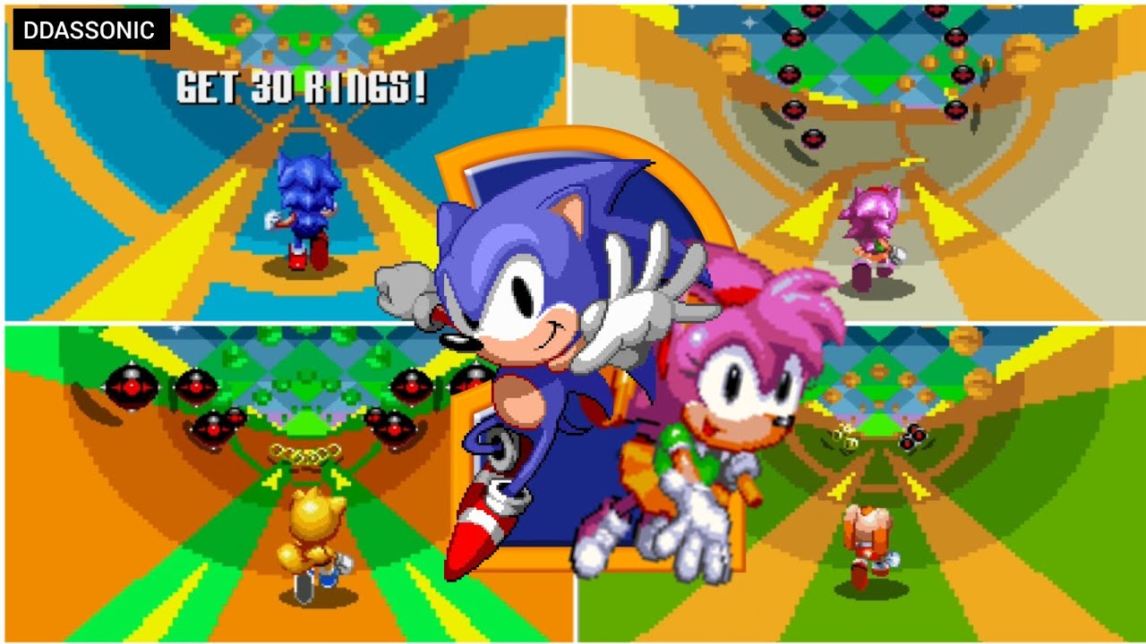 Sonic 2 Special Stages - 7 different characters #2 - YouTube