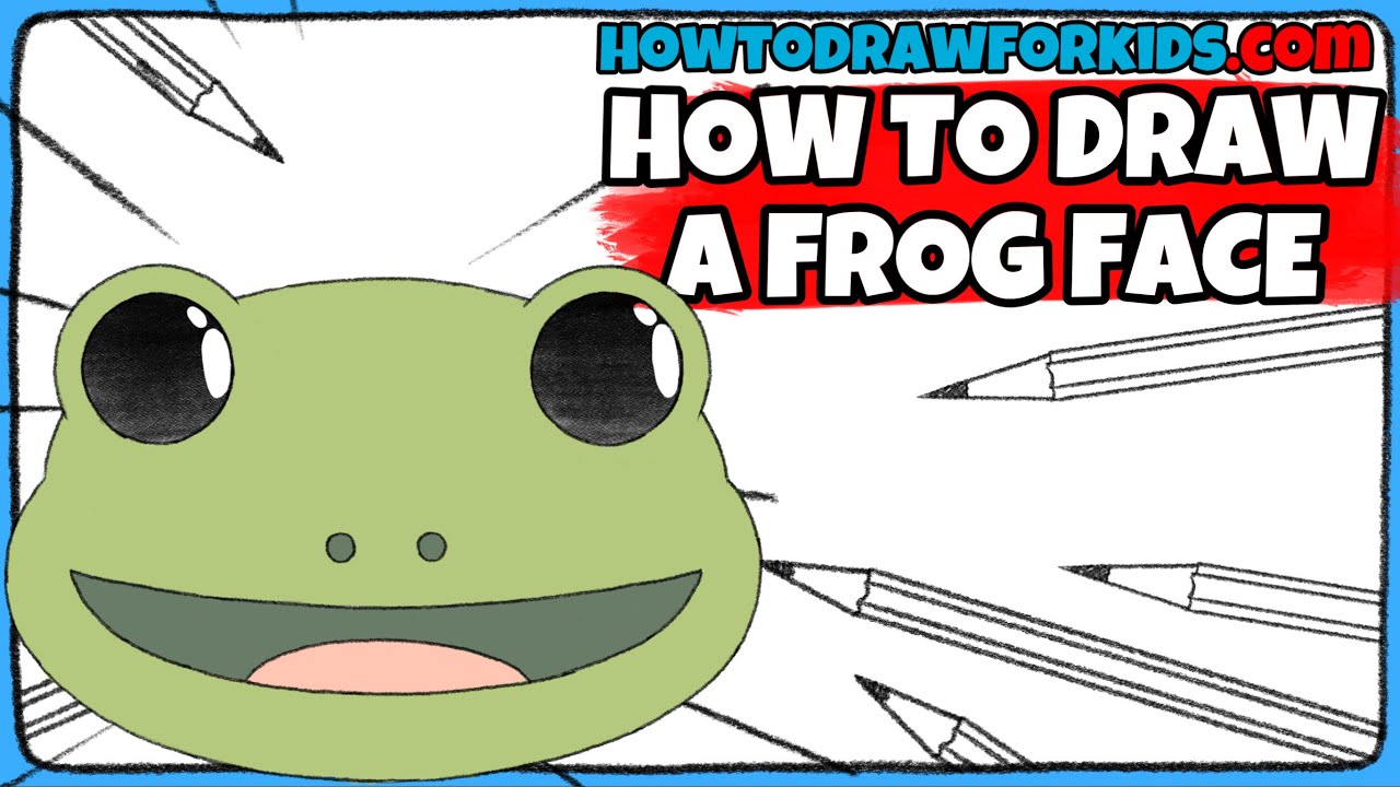 How to Draw a Frog Face - YouTube