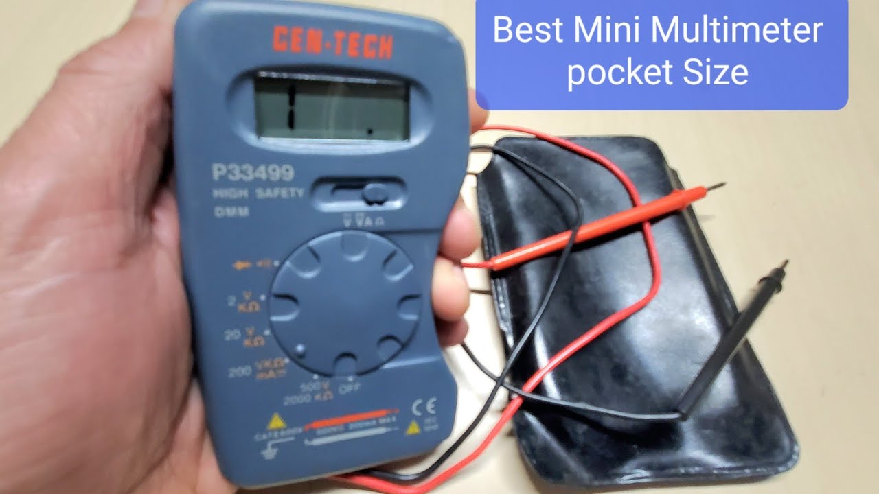 Cool Pocket Size Multimeter CEN-Tech P33499 Full Review Test & Useful ...