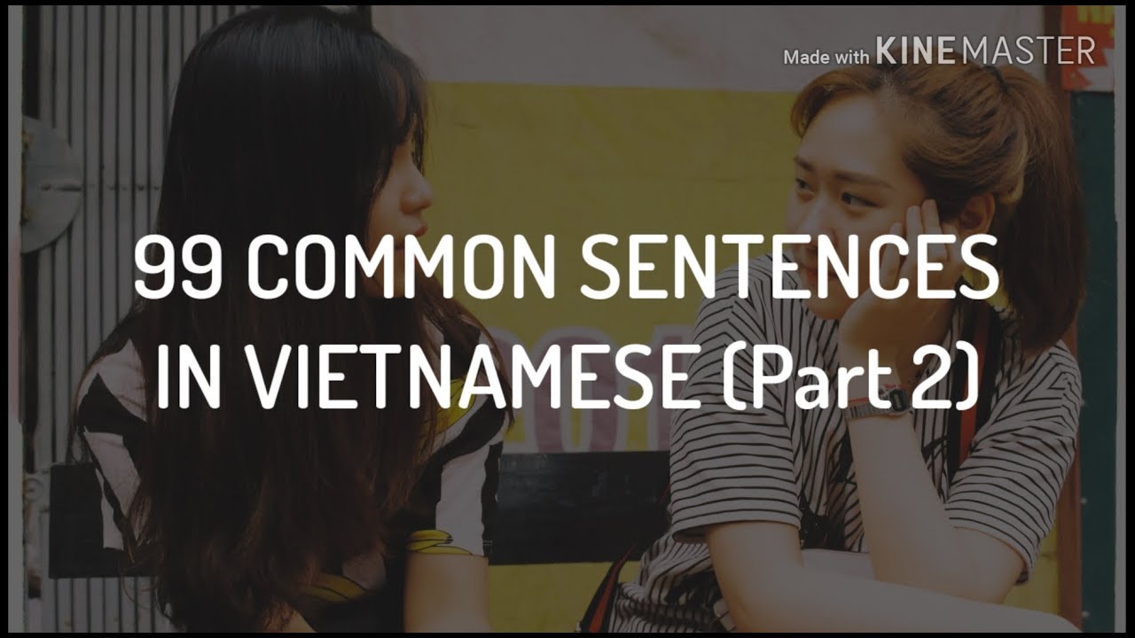 99 common sentences in Vietnamese #VNVy - YouTube