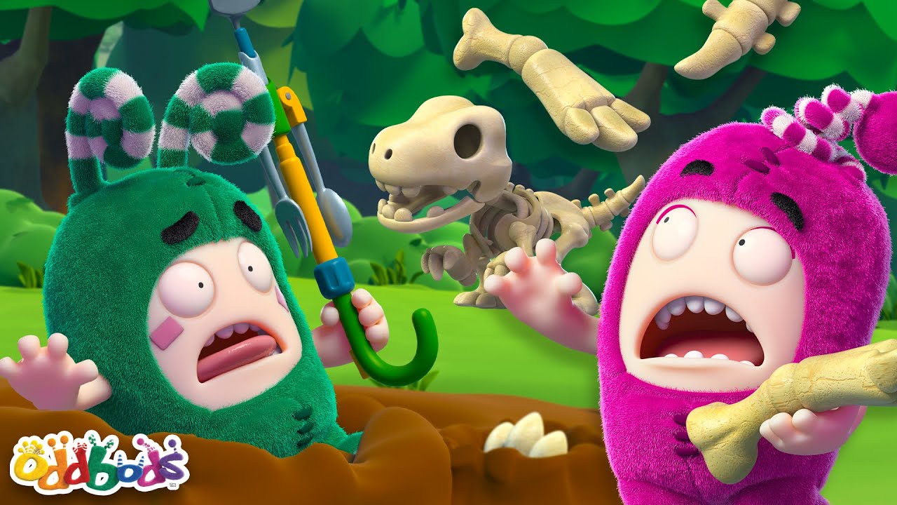 Dinosaur Skeleton Showdown! | 1 HOUR | Oddbods Full Episode Compilation ...