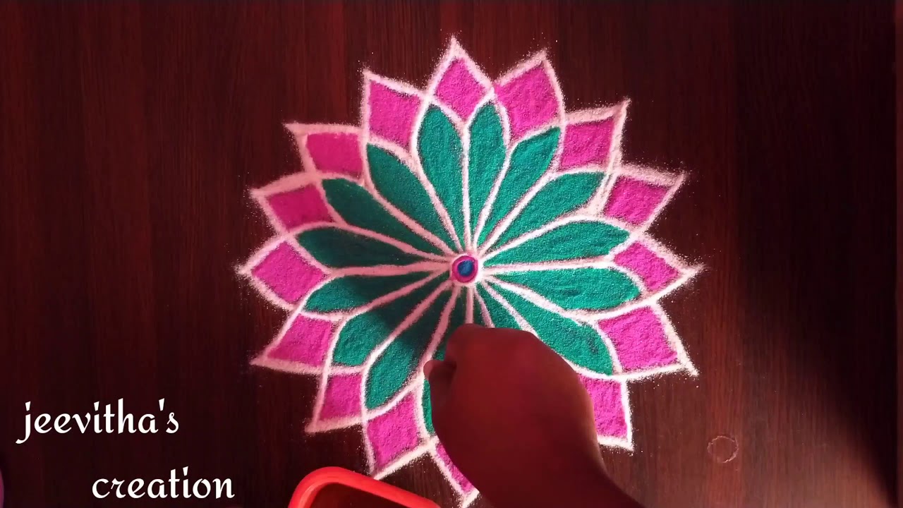 Latest Rangoli/ simple Rangoli /without dots Rangoli designs/daily ...