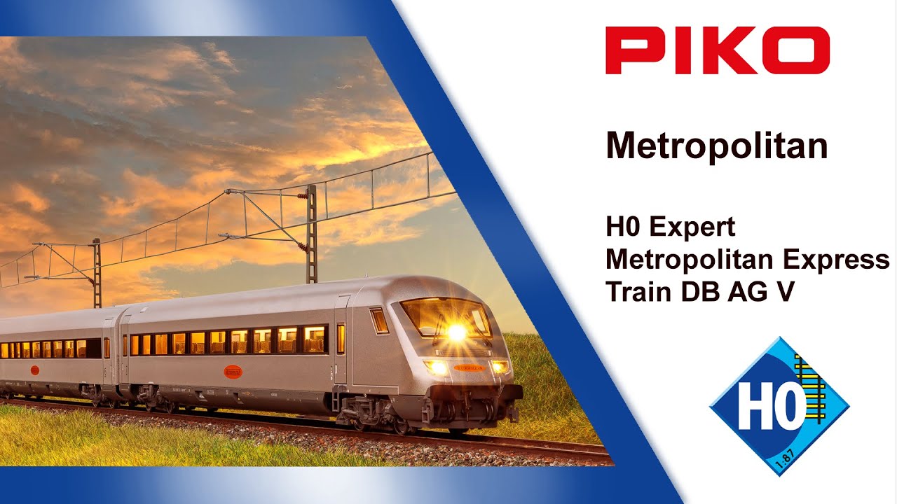 PIKO [V156] H0 Expert Zugset Metropolitan Express Train DB AG V #58150 ...
