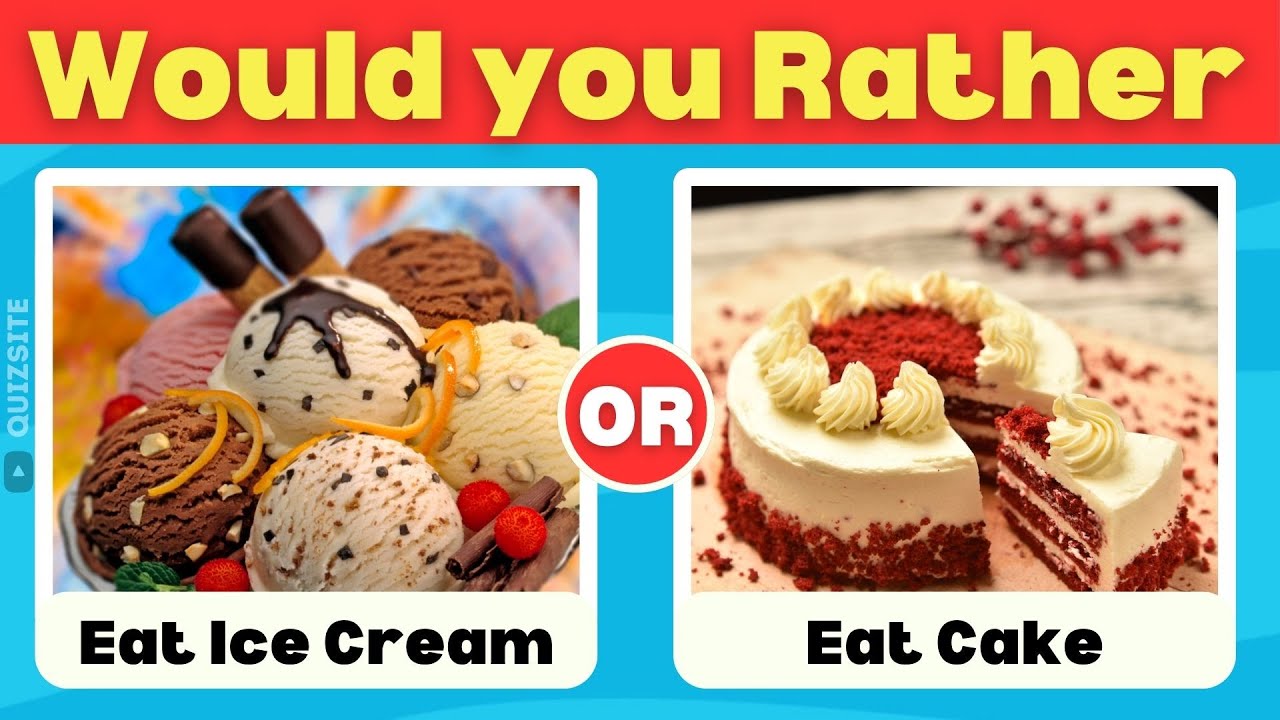 Would You Rather..? Food Edition Challenge🍔🍟 - YouTube