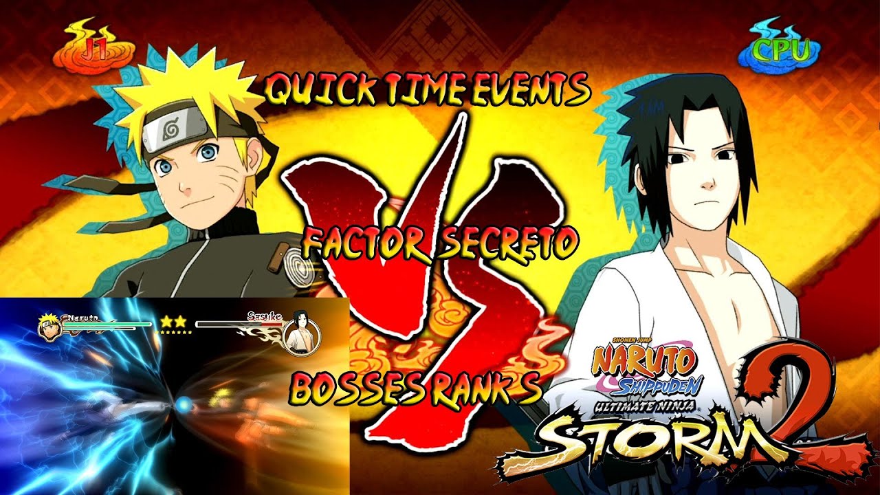 Naruto Ultimate Ninja Storm 2 1080p Boss 5 Sasuke Rank S | Naruto ...