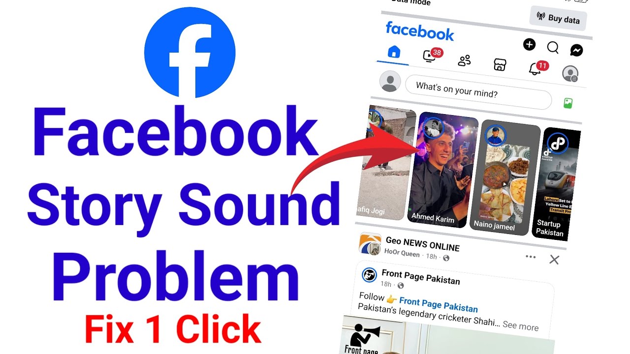 facebook story sound problem - how to fix facebook story sound - YouTube