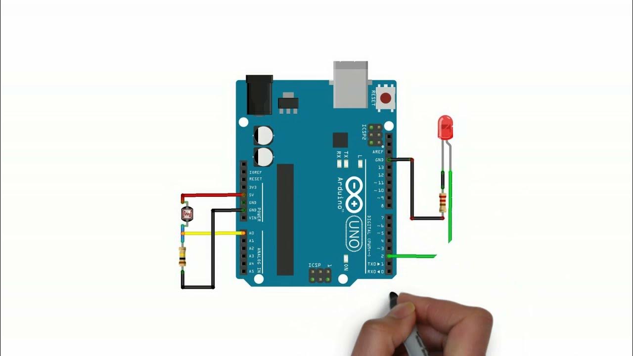 Project Lampu Otomatis Arduino dengan sensor LDR - YouTube