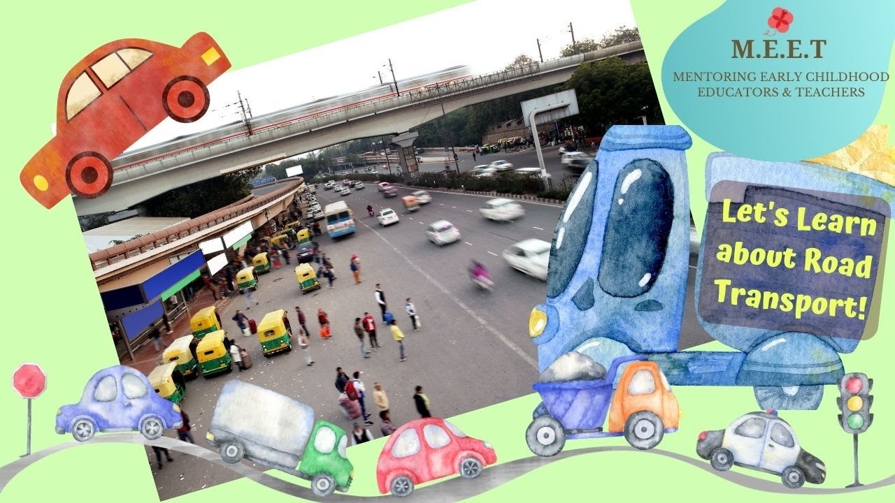 Road Transport | Vehicles | Educational Video for kids |Kindergarten ...