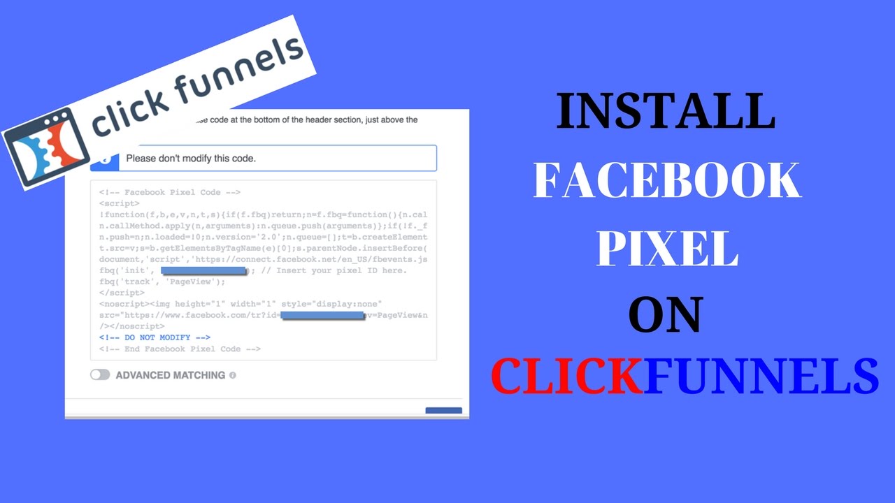 How To Setup Facebook Pixel In ClickFunnels 2017 – Set Up Facebook ...