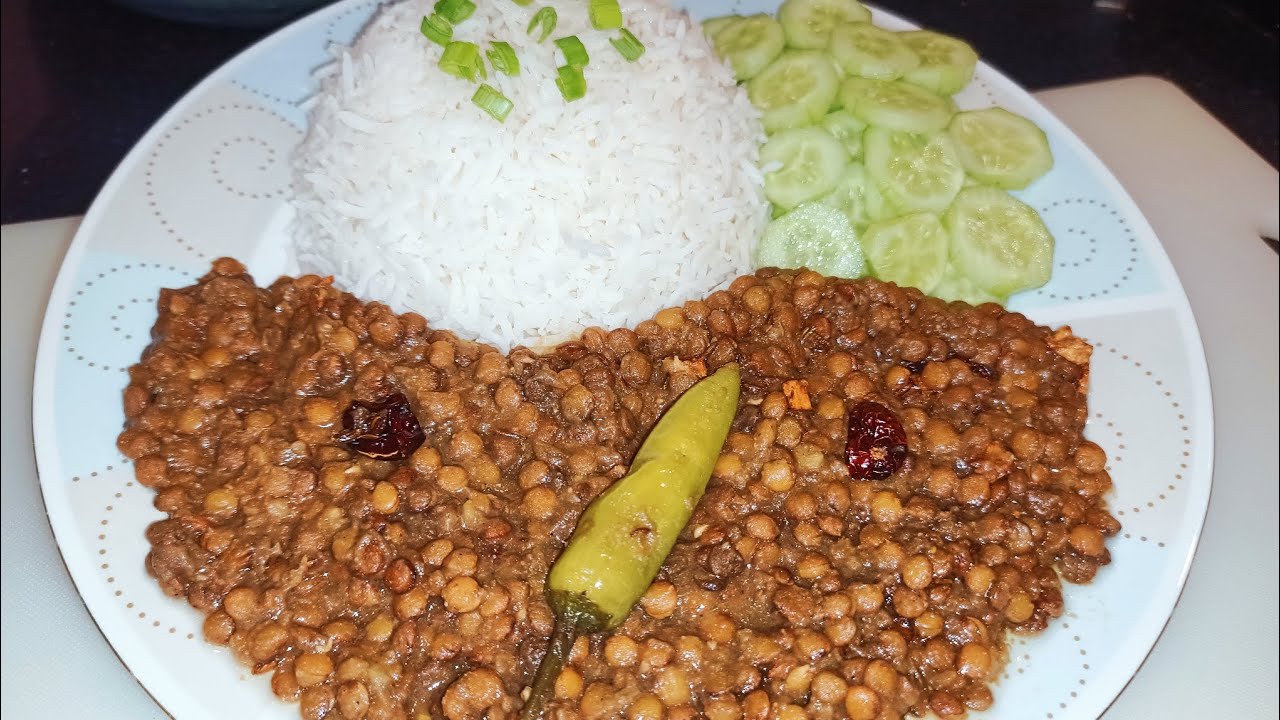 Yummy and Tasty Sabat Masar Dal || Masar Chawal || Dal Chawal || Boiled ...