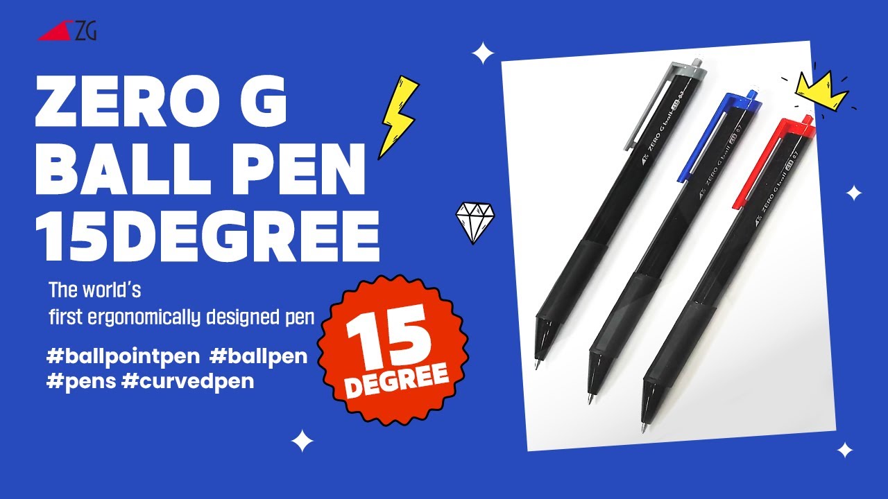 ZeroG ball writing utensil_The world's first ergonomically designed pen ...