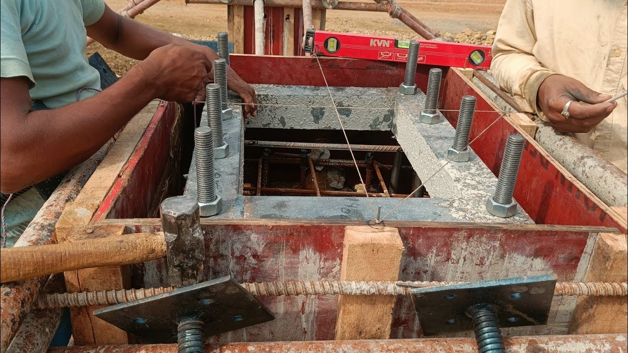 Part 1 How To Do Anchor Bolt layout || How To set Anchor Bolt template ...