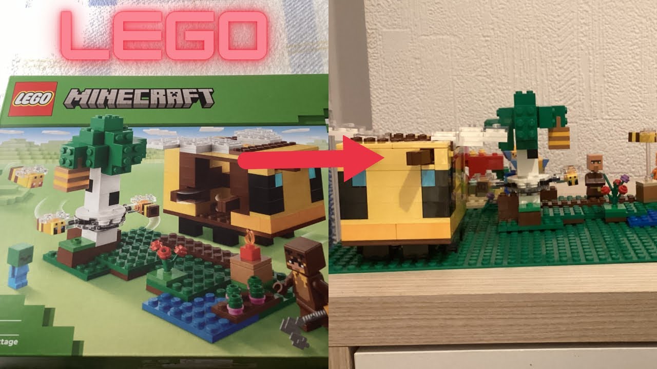 I built a Lego Minecraft bee and tree - YouTube