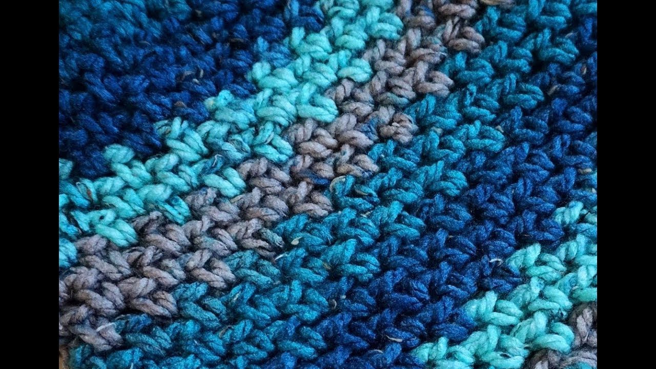 Crochet Linen (Moss/Granite) Stitch Tutorial - YouTube