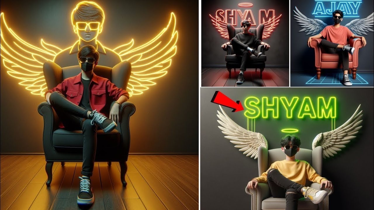 How To Create 3D Ai Wings Name Image | Bing ai viral editing | wingback ...