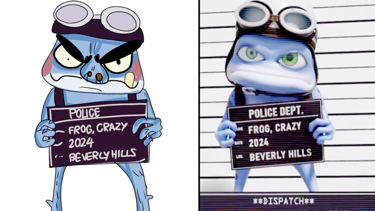 crazy frog Beverly Hills cop | crazy frog funny song - YouTube