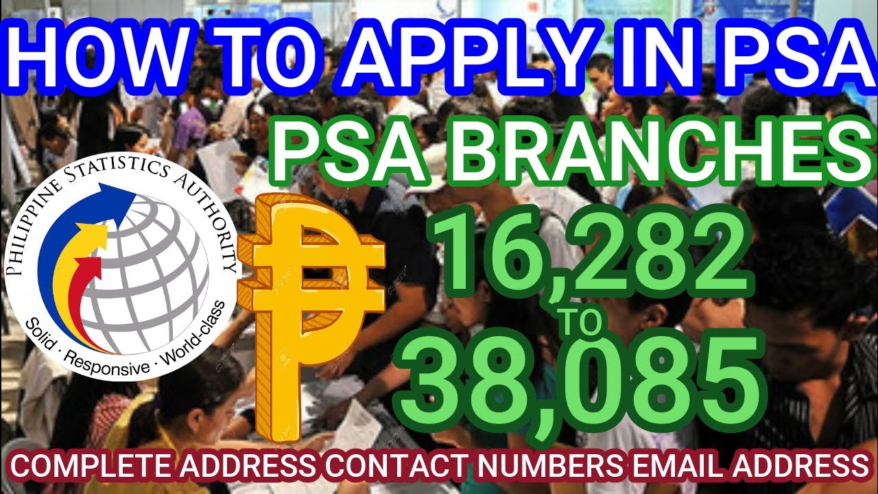 WHERE TO APPLY PSA(PHILIPPINE STATISTICS AUTHORITY) 2020 ADDRESS AND ...