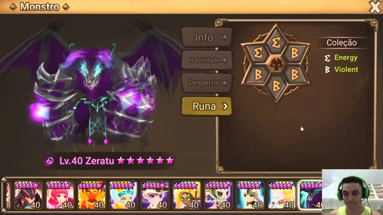 Summoners War [PT-BR] : Dark Chimera (Zeratu) - Review and Runas [BONUS ...