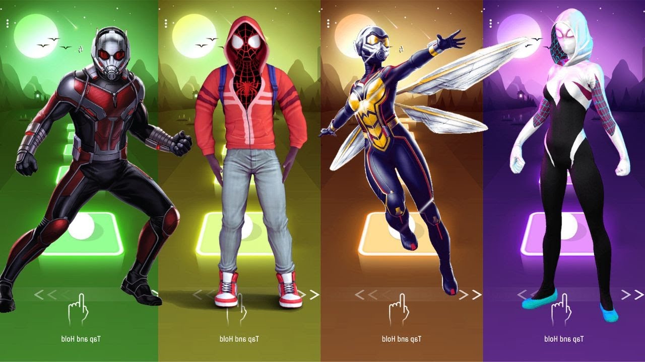 Epic Dance Battle: Ant Man vs Miles Morales vs Wasp vs Spider Gwen in ...